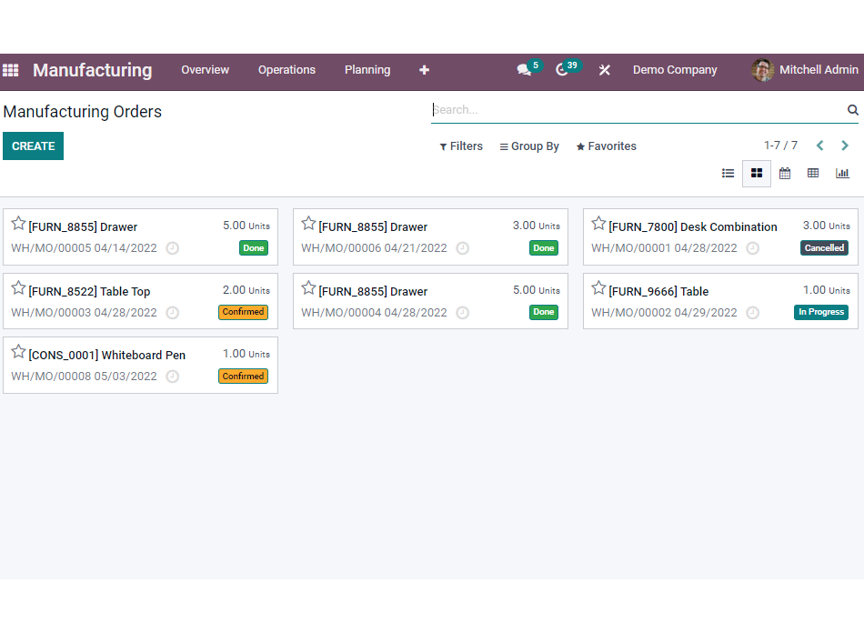 Odoo Manufacturing Module | Odoo